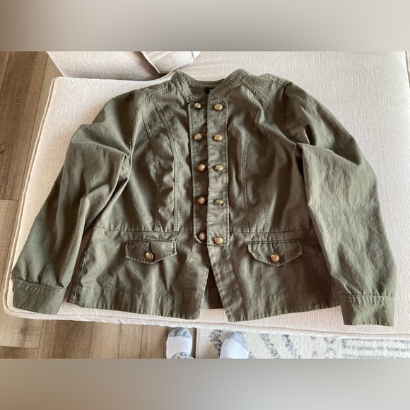 torrid | Jackets & Coats | Women Torrid 2 Olive Green Gold Button Up ...
